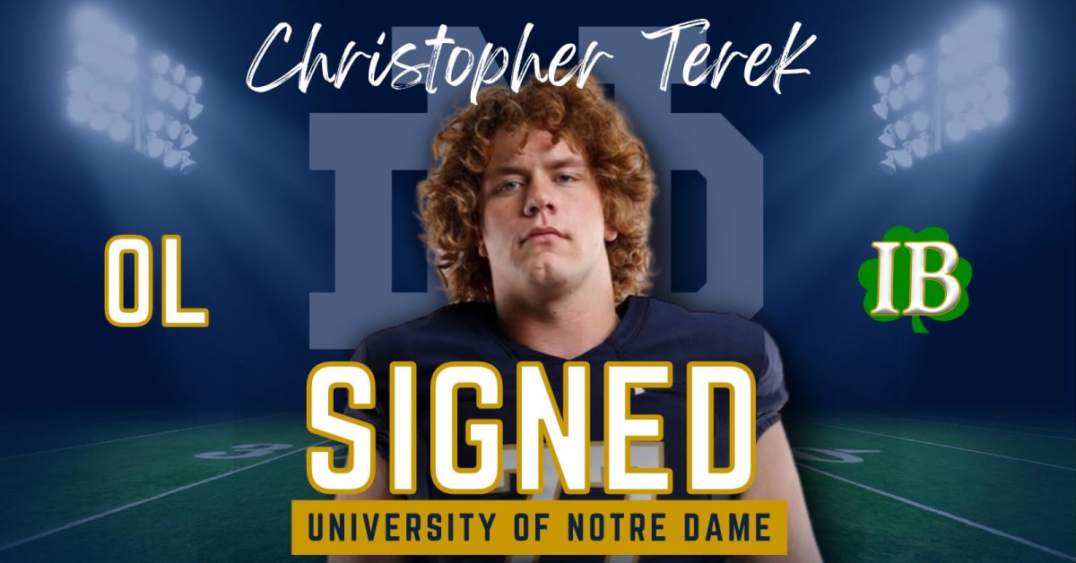 Notre Dame Signs Offensive Lineman Christopher Terek - Sports ...