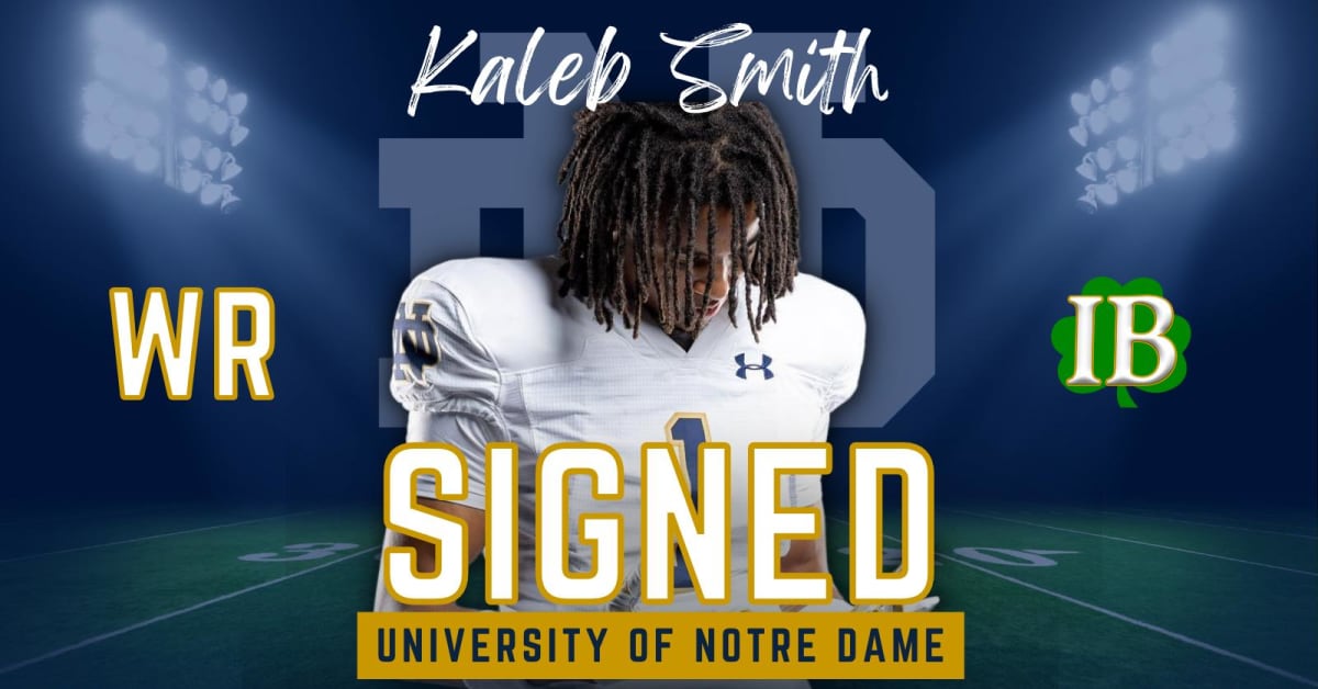 Notre Dame Signs Wide Receiver Kaleb Smith - Sports Illustrated Notre ...
