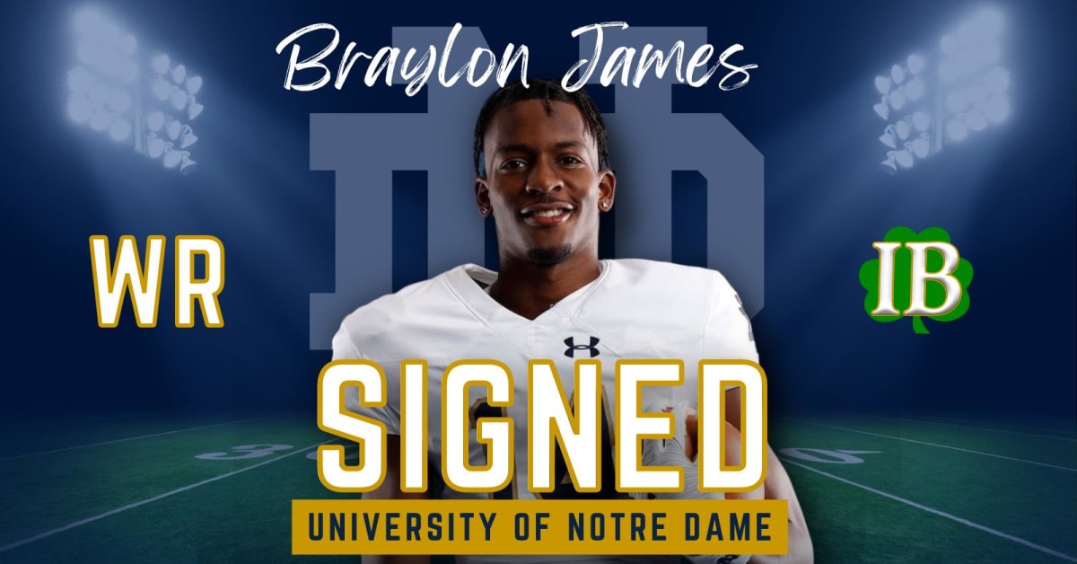 Notre Dame Signs Wide Receiver Braylon James - Sports Illustrated Notre ...