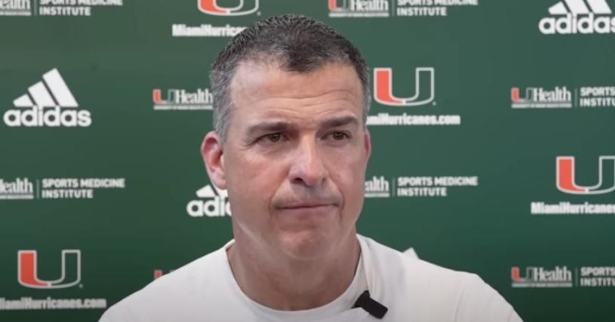 Miami Hurricanes Mario Cristobal Press Conference - All Hurricanes on ...