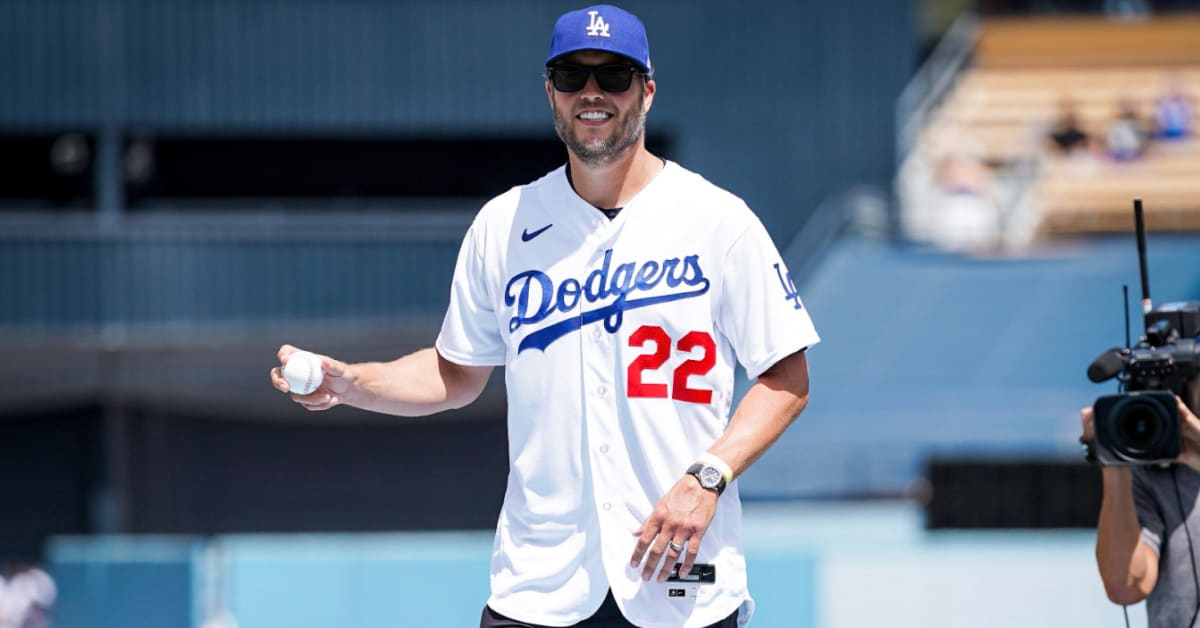 WATCH: Los Angeles Rams QB Matthew Stafford Throws First Pitch To ...