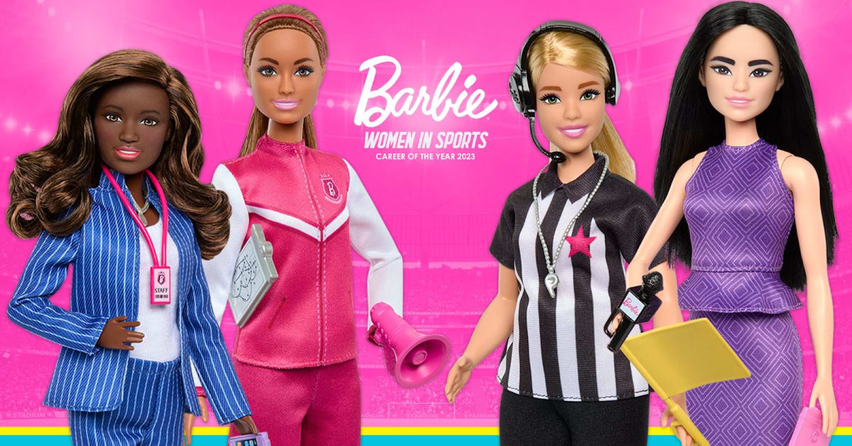 Barbie, former NFL coach team up to show sports careers possibilities ...