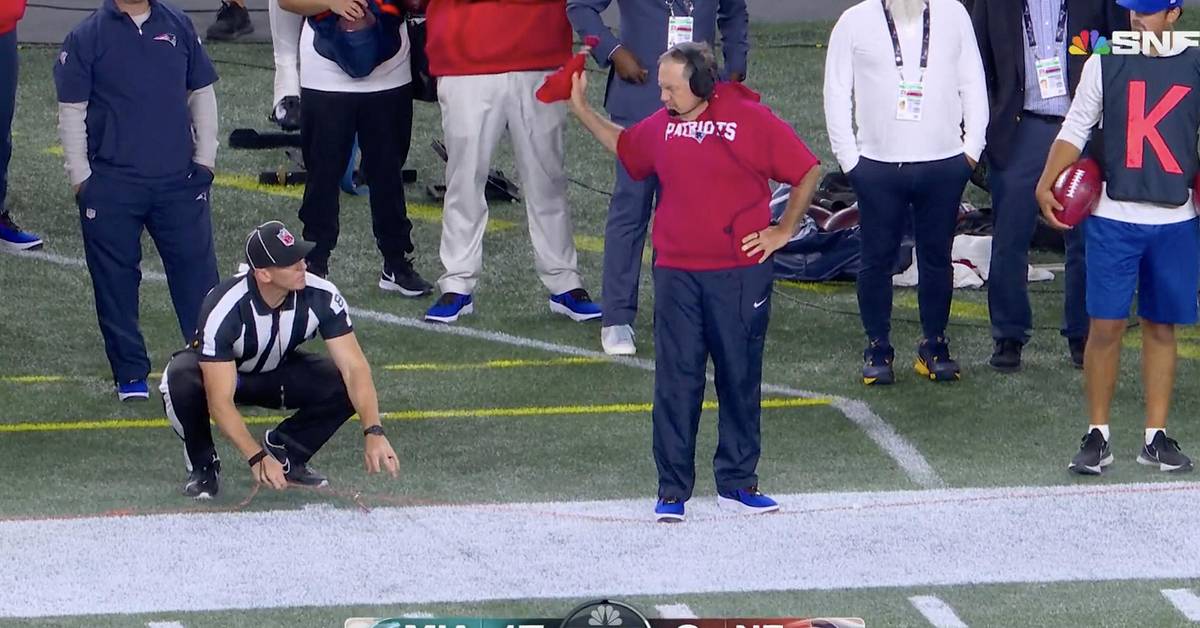Bill Belichick Spiked the Challenge Flag With Such an Attitude and NFL ...