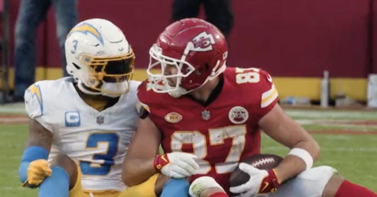 Mics Caught Travis Kelce and a Chargers DB Having Such Comical Interactions During Chiefs’ Win ...
