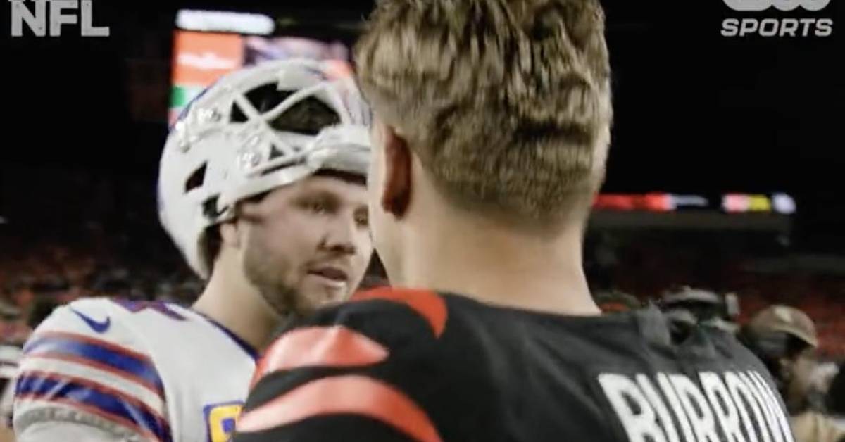 Mics Caught Joe Burrow and Josh Allen Having a Sweet Chat After Bengals ...