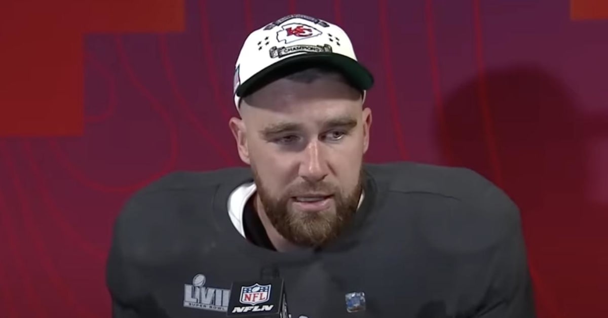 Travis Kelce Tearing Up After Beating His Brother, Jason Kelce, in Super Bowl Goes Viral Again ...