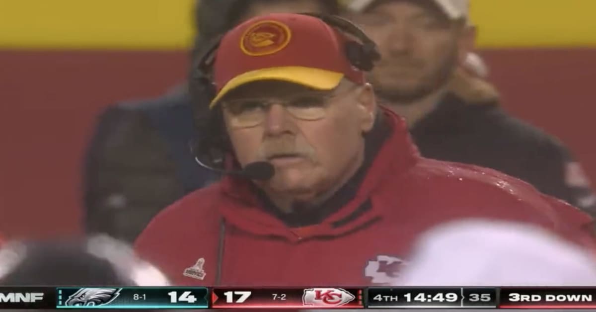 Cameras Caught Andy Reid Giving Travis Kelce Such an Angry Look During Chiefs’ Loss to Eagles ...