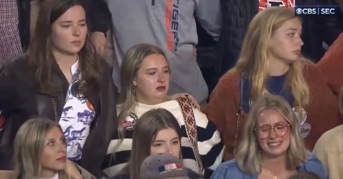 CBS’s Shots of Really Sad Auburn Fans After Stunning Loss to Alabama ...