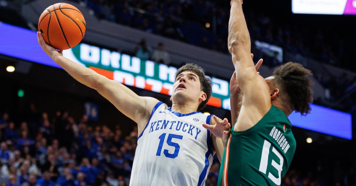 Reed Sheppard Leads Kentucky Wildcats Past Miami Hurricanes, 95-73 ...