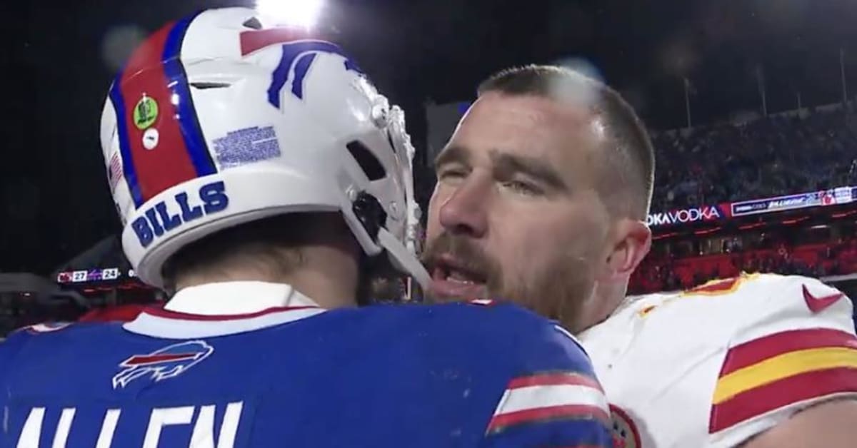 Mics Picked Up Travis Kelce’s Classy Message to Josh Allen After Chiefs’ Win Over Bills - Sports ...