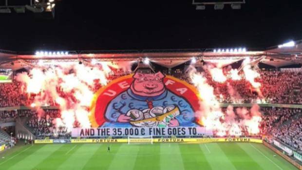 Legia Warsaw fans remember Warsaw Uprising with striking Tifo - Sports ...
