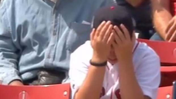 Red Sox ball girl fields foul fair ball - Sports Illustrated