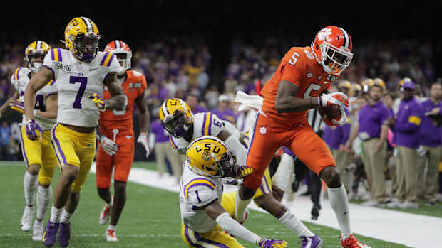 Thaddeus Moss: Randy Moss son shining for LSU vs Clemson - Sports ...