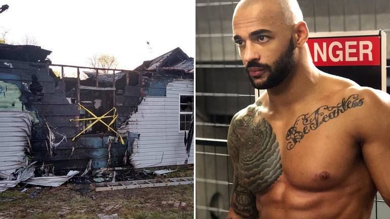 WWE wrestler Ricochet's mother's house burns down - Sports Illustrated