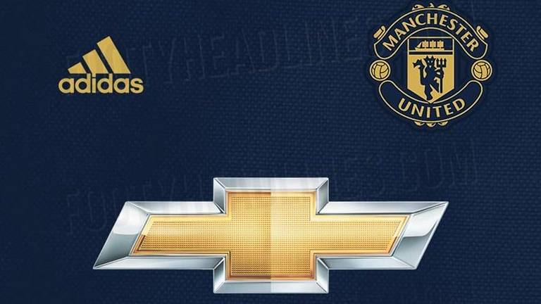 PHOTO: Man Utd's Beautiful Blue and Gold 3rd Kit for 2018/19 Season ...