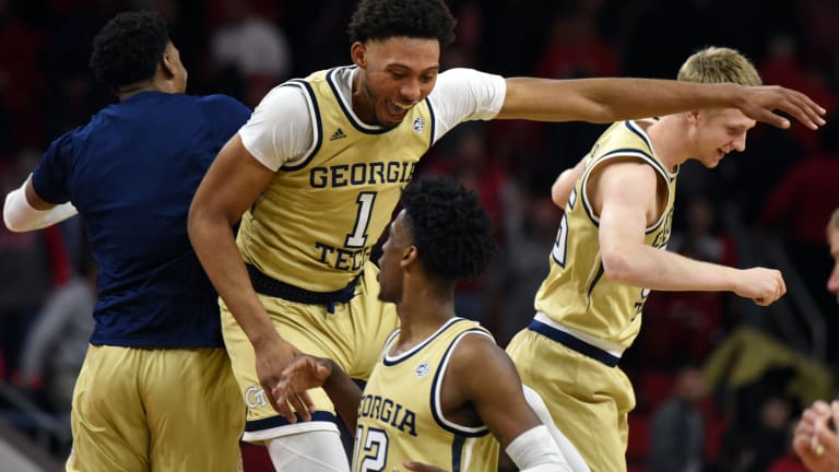 Georgia Tech Yellow Jackets Men's Basketball Defeats North Carolina ...