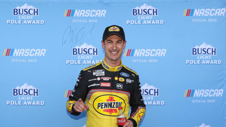Joey Logano speeds to pole position for Las Vegas NASCAR Cup race ...