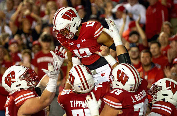 WATCH: Wisconsin WR Chimere Dike talks 100-yard game in opener - Sports ...