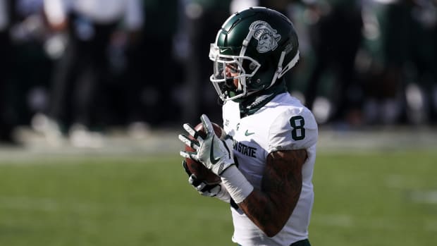 Michigan State football will wear 'Gruff Sparty' helmet logo for Senior ...