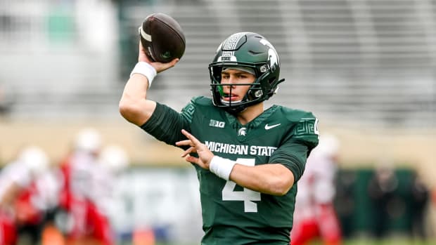 Michigan State quarterback Sam Leavitt 'done' with Spartans after ...