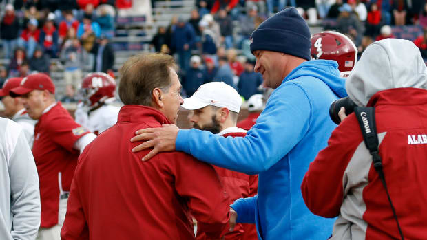 'Two Goats!' Ole Miss Rebels Coach Lane Kiffin Pays Homage to Mentors Nick Saban, Pete Carroll ...