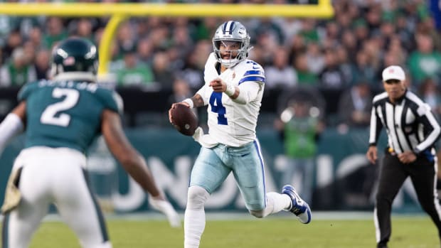 Jalen Hurts & Dak Prescott Faced Off in Air Jordan Cleats - Sports ...