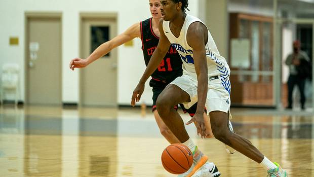 WATCH: Duke basketball commit splashes three over Carmelo Anthony ...