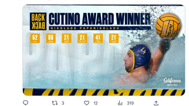 Cal Water Polo: Nikolaos Papanikolaou Wins Second Straight Cutino Award ...