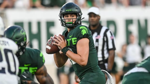 Michigan State quarterback Katin Houser delivers message to Payton ...