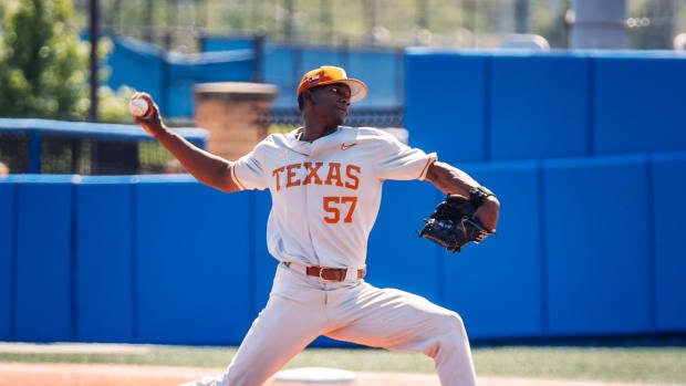 Texas Longhorns P Lebarron Johnson Jr. Named Big 12 Pitcher of the Week ...
