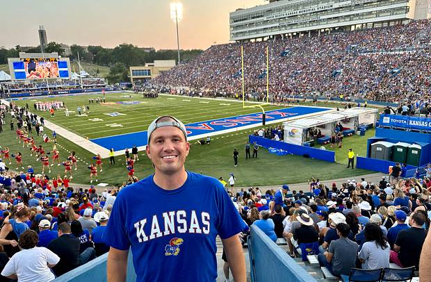 College Football Tour Visits Kansas and David Booth Kansas Memorial ...