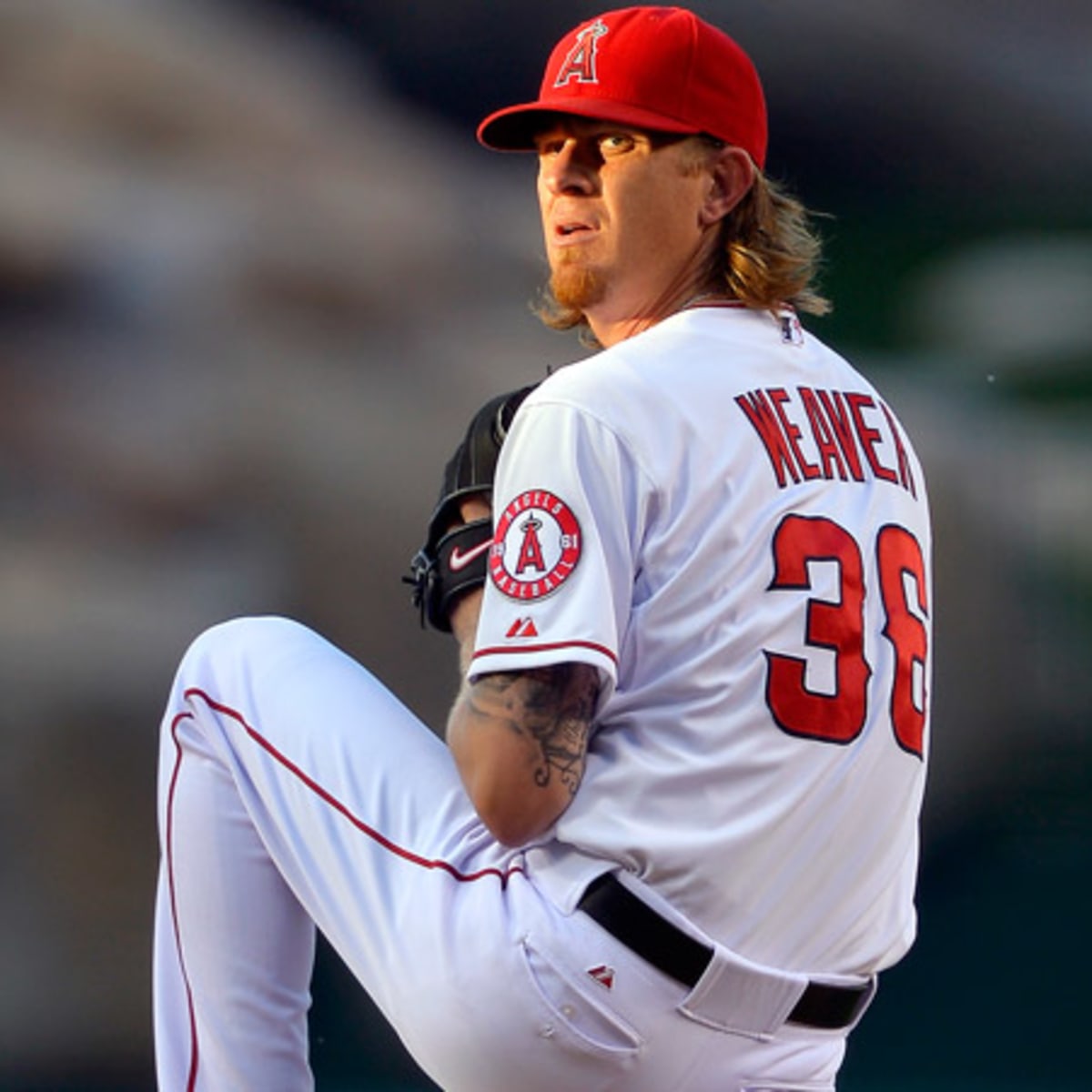 Jered Weaver Pitching