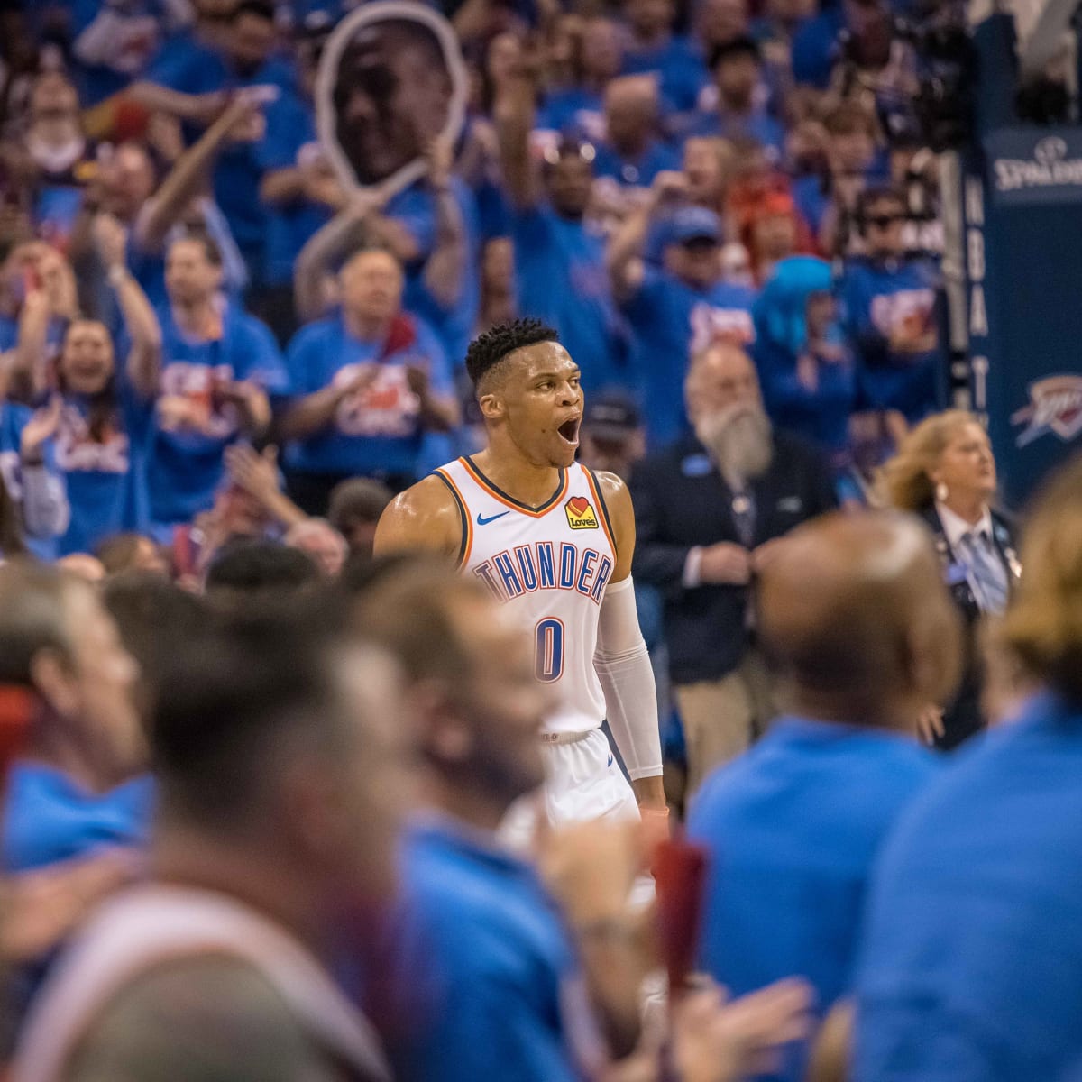 Russell Westbrook 3 Point Celebration