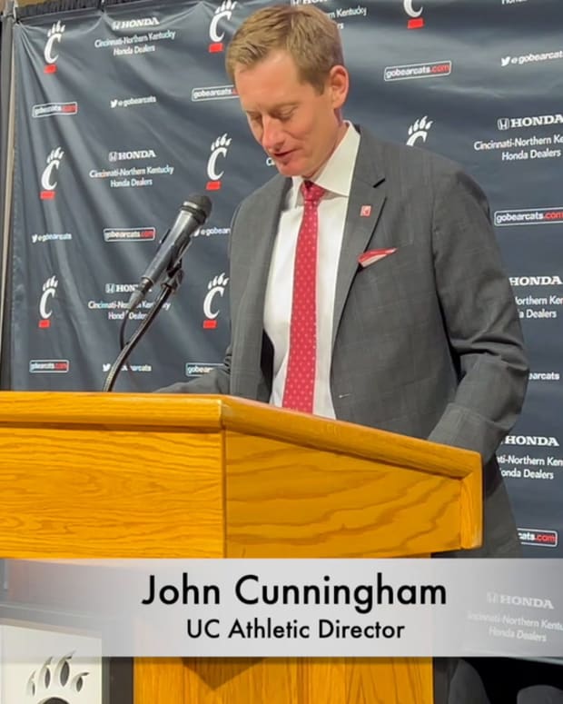 John Cunningham Discussing UC Football Locker Room Renovation - All ...