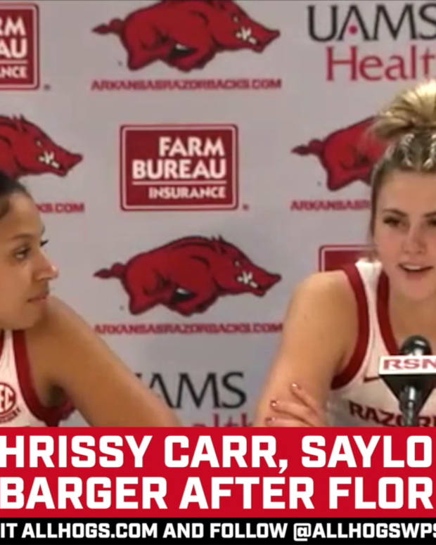 Hogs' Jenna Lawrence, Saylor Poffenbarger on Big Win - Sports ...