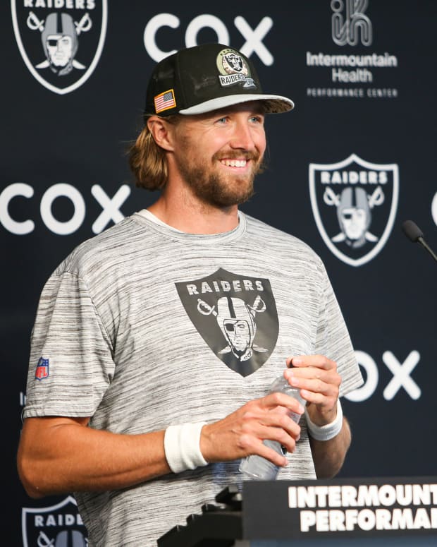 Raiders P A.J. Cole from Training Camp - Sports Illustrated Las Vegas ...