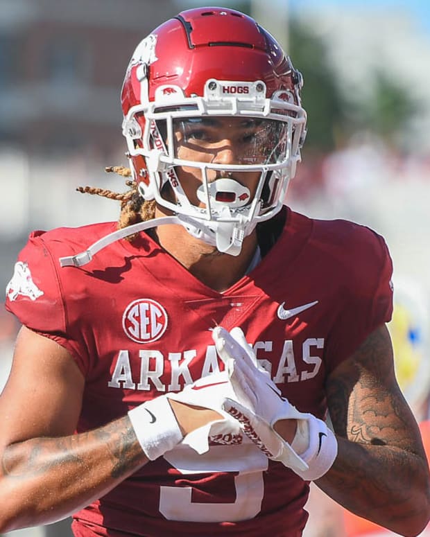 Hogs' Quincey McAdoo, Jadon Haselwood After Loss to Liberty - Sports ...