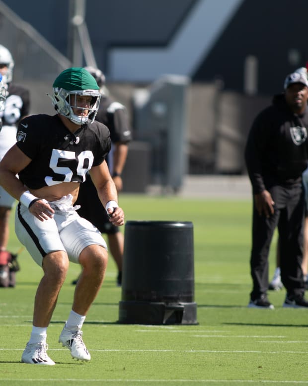 Raiders LB Luke Masterson From Training Camp - Sports Illustrated Las ...