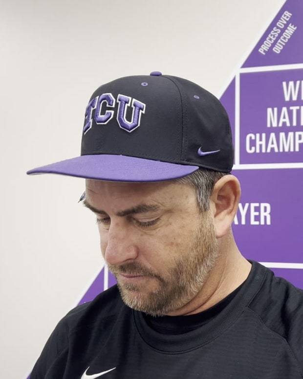 WATCH! TCU Head Coach Kirk Saarloos Talks About His TCU Team After Walk ...