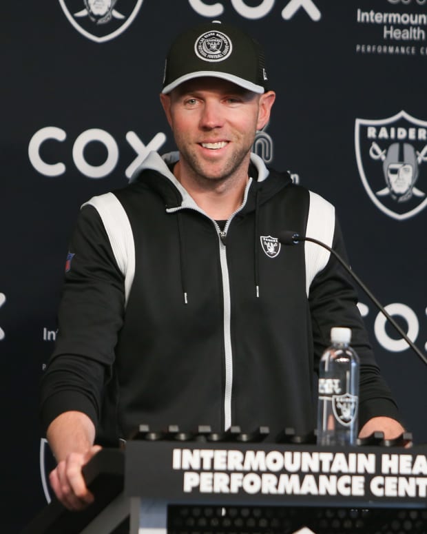 Raiders' OC Hardegree Entire Presser Chargers Week - Sports Illustrated ...