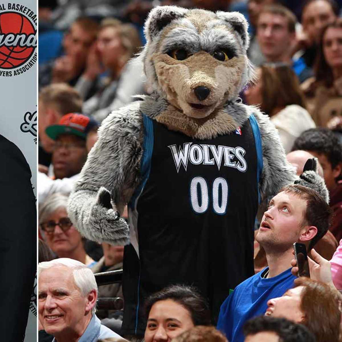 timberwolves mascot dance