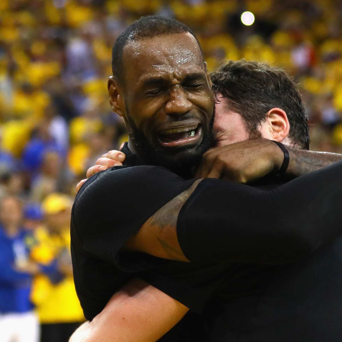 lebron crying with trophy