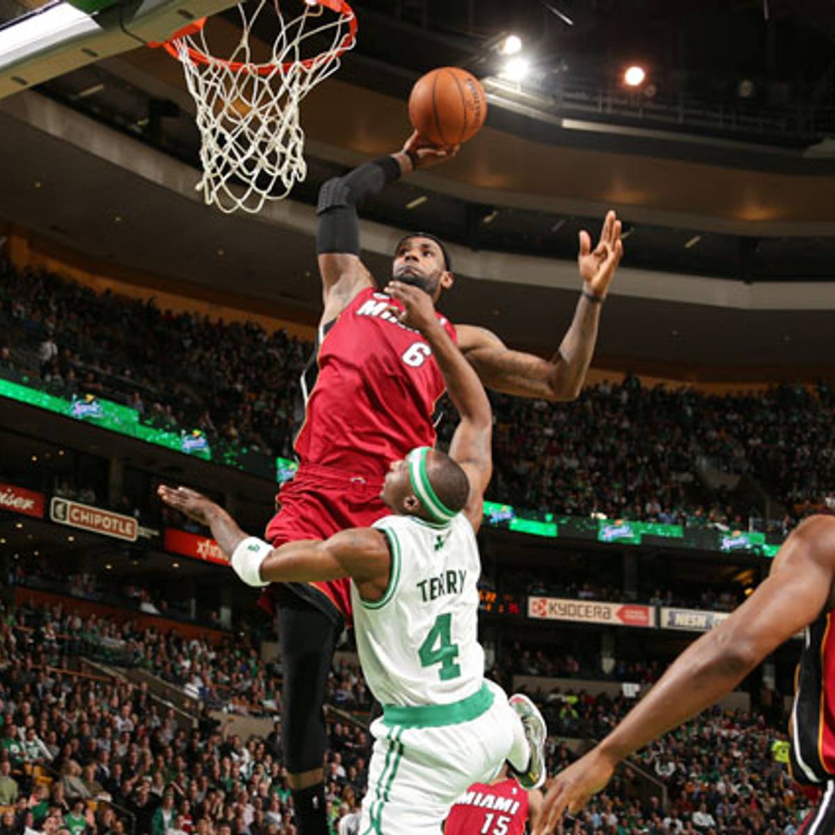 Lebron James Dunk Heat Celtics