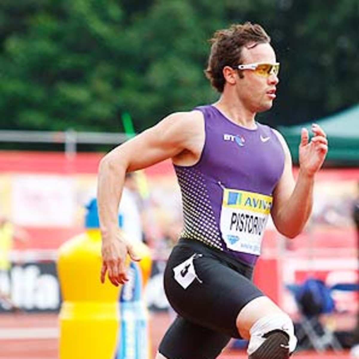 no leg olympic runner