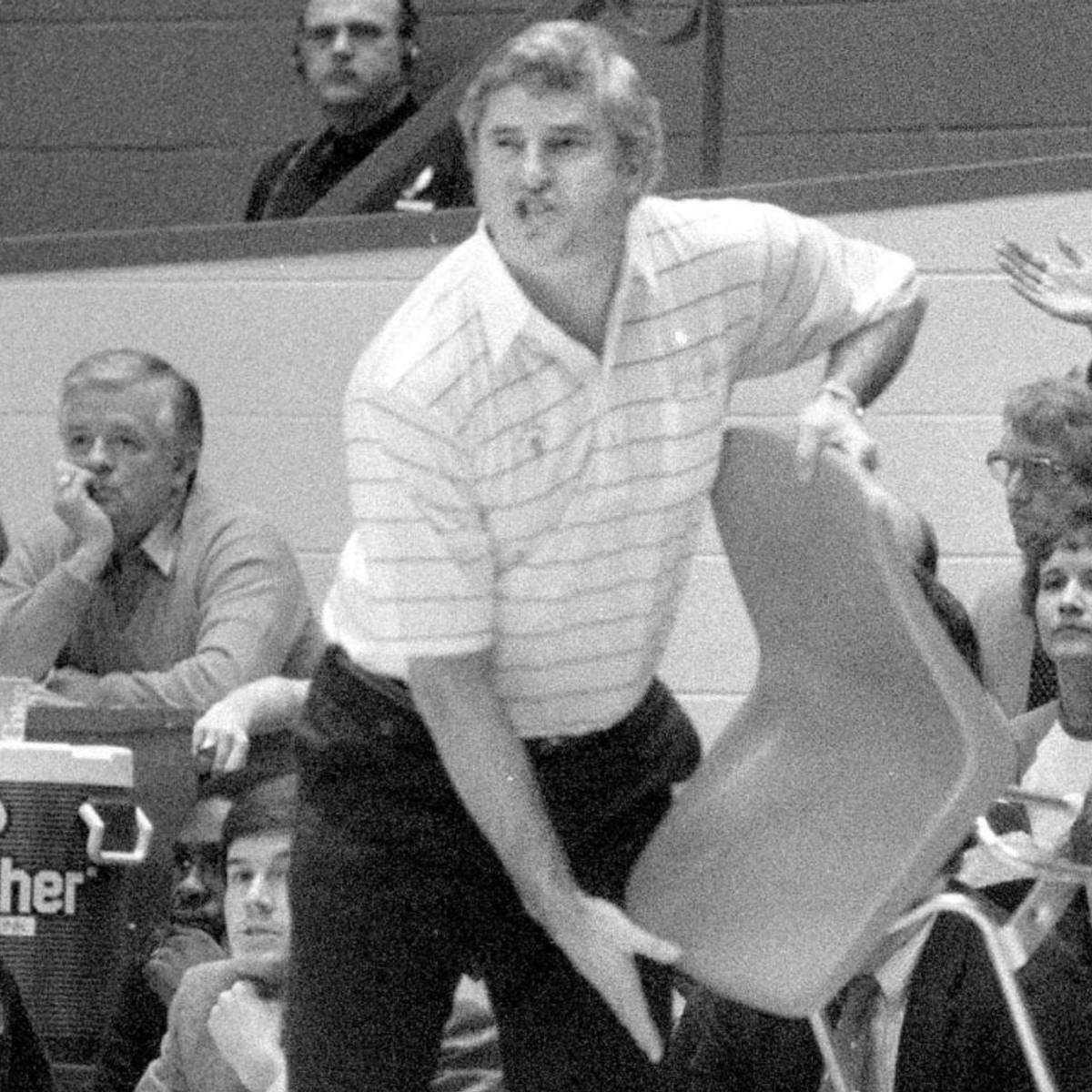Bobby Knight Throwing Chair
