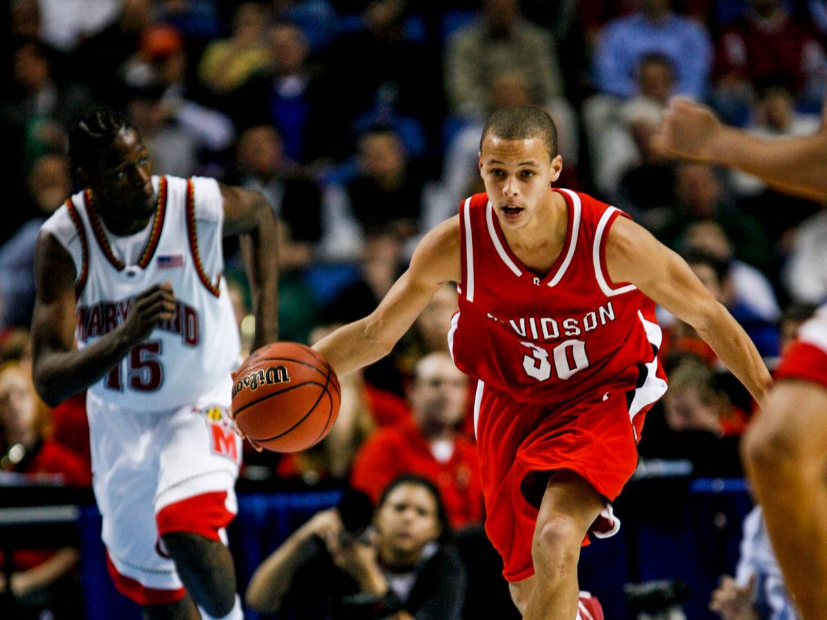 Stephen Curry Davidson Vs Maryland Steph Curry 1st NCAA Basketball