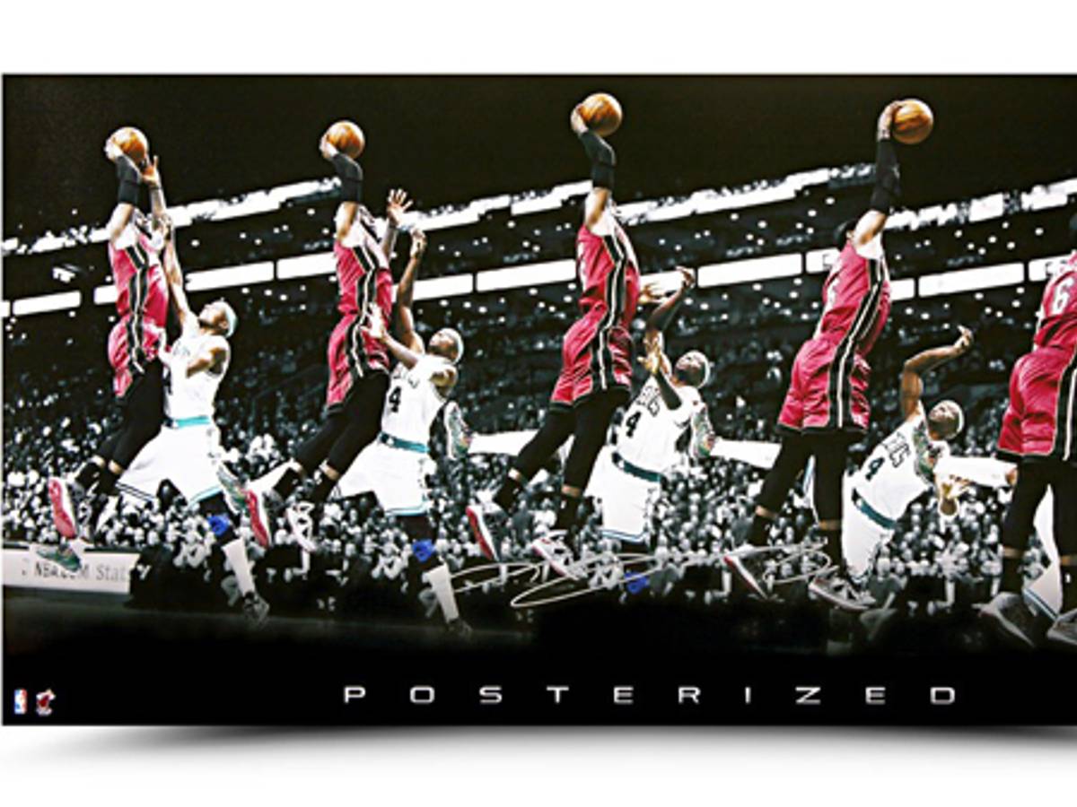 Lebron James Dunk Op Jason Terry Poster Ja Morant Monster Dunk Signed