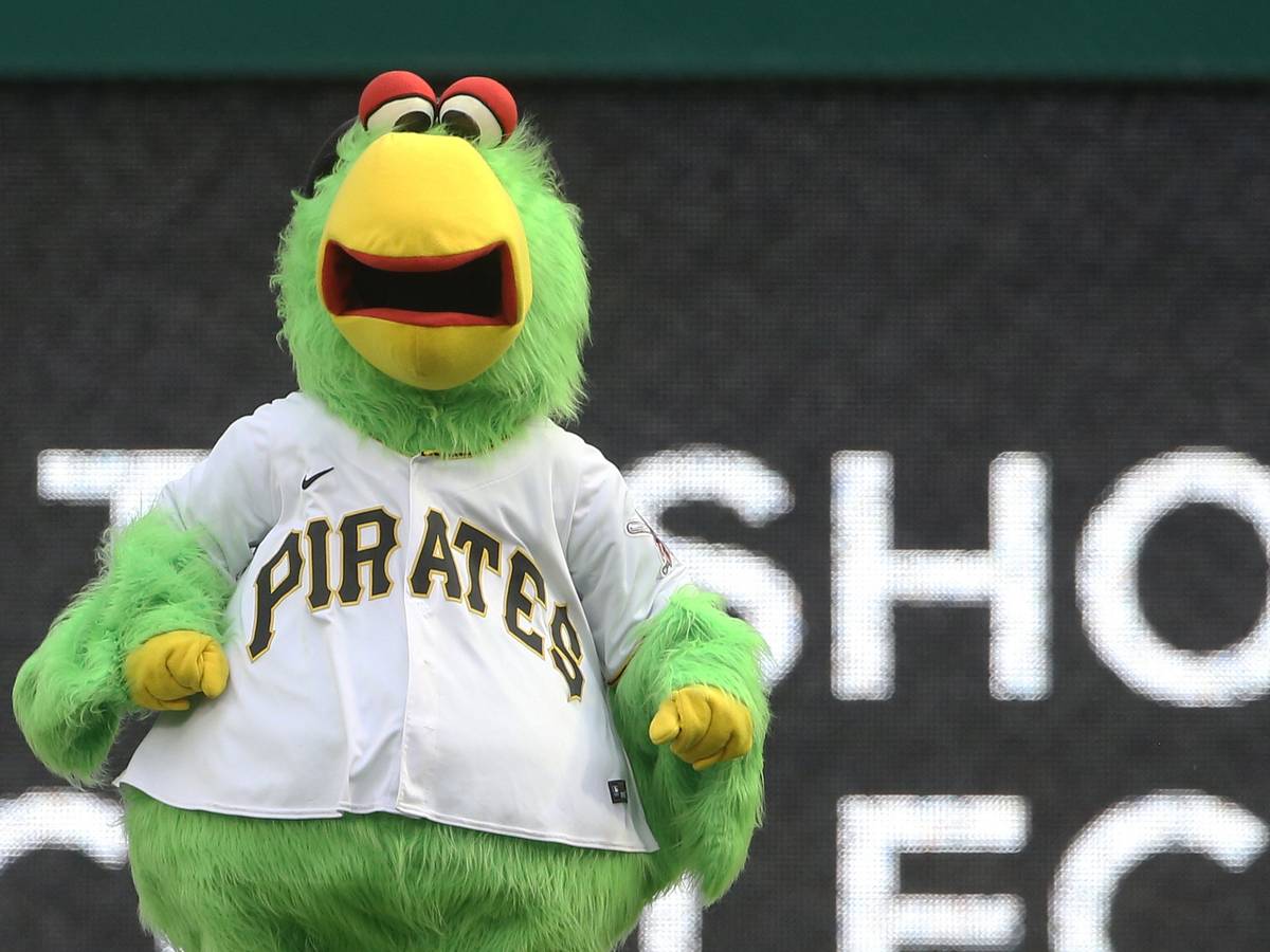 Pirates Mascot Official MLB Pittsburgh Pirates 14" Mascot Parrot Plush