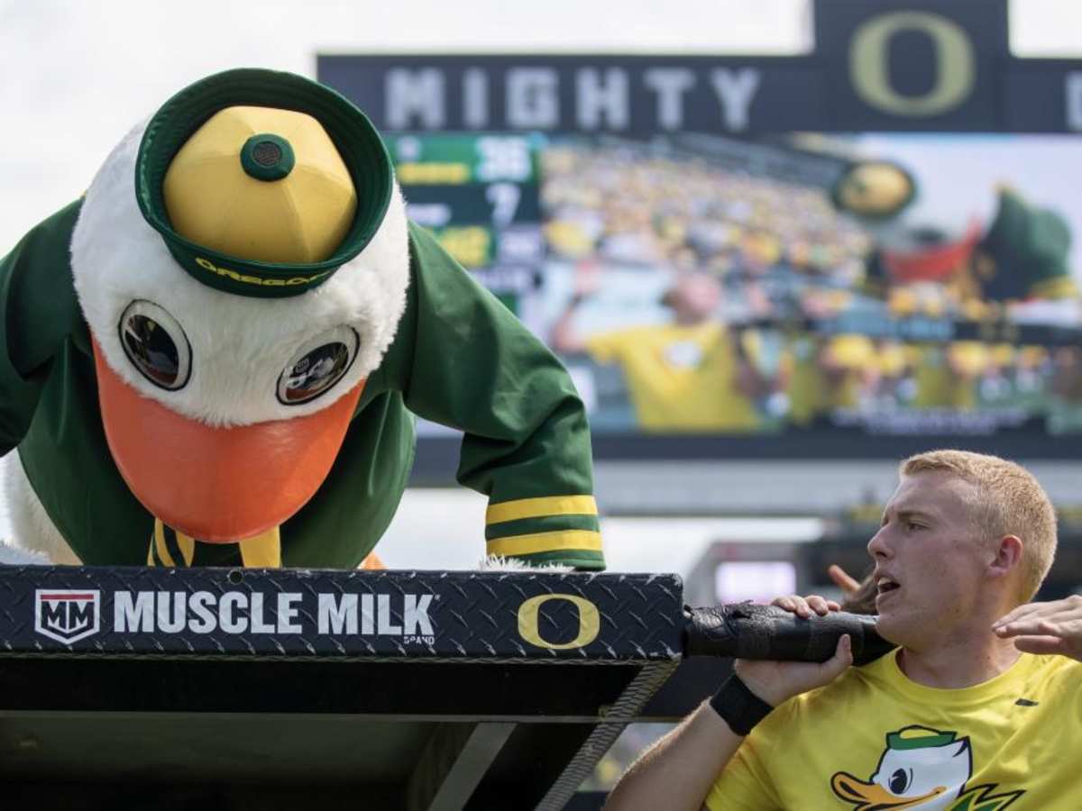 Oregon Ducks Mascot Push Ups