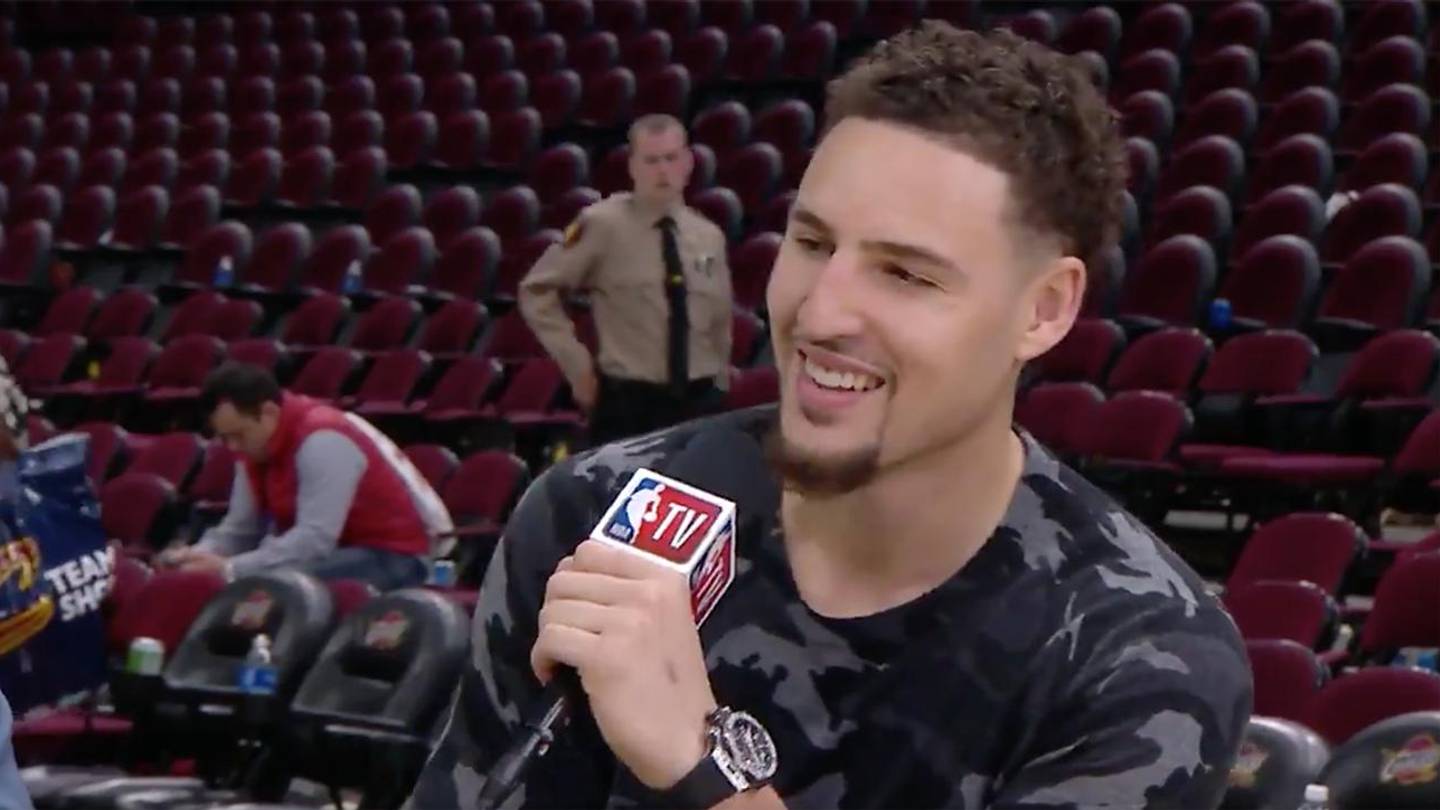 Watch: Klay Thompson Keeps It Real In Postgame Interview Following Game ...
